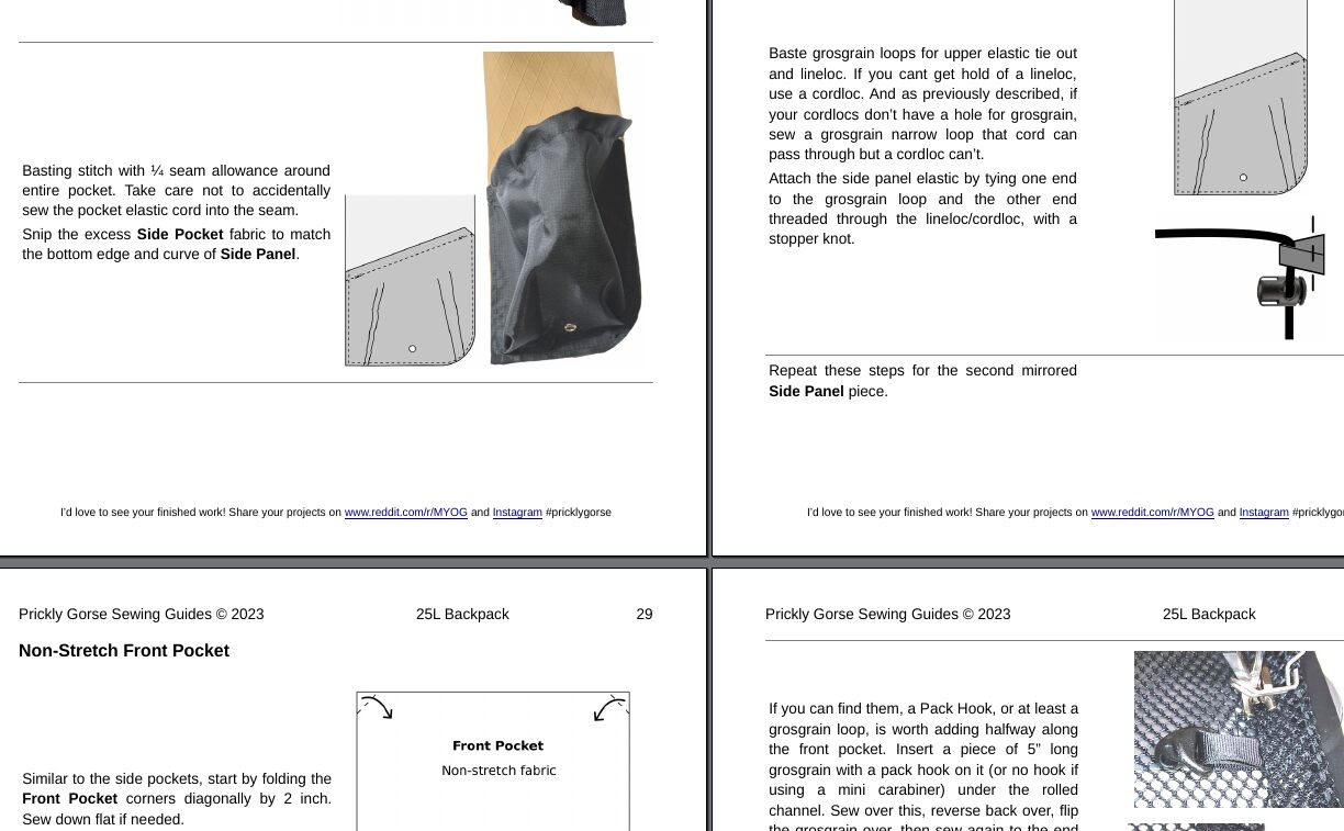 40 Litre Frameless* Ultralight Backpack – Prickly Gorse Gear